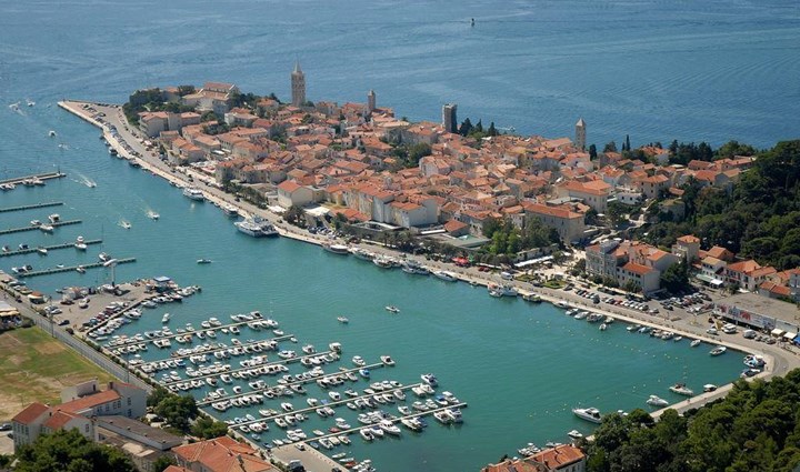 Description of the town of Rab in Croatia