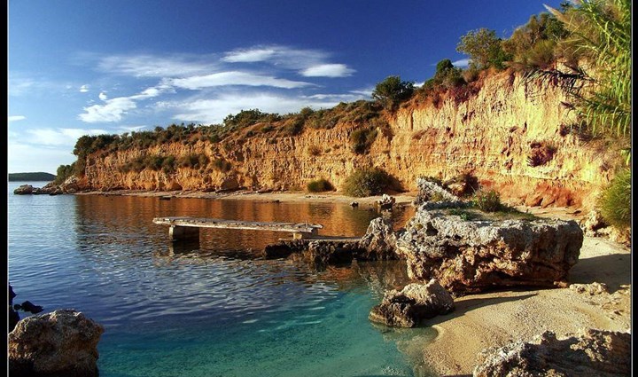 Pudarica beach on the island of Rab in Croatia