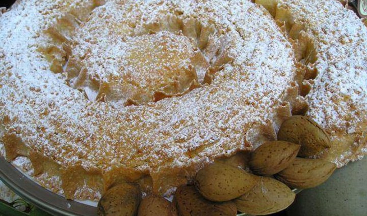 Rab cake from the island of Rab in Croatia