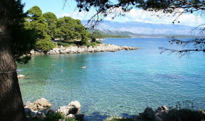 Suha punta beach on the island of Rab in Croatia